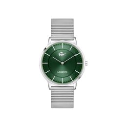 Lacoste Herren Quarzuhr "CROCORIGIN"silberfarben, Armbanduhren, Armbanduhr, Herrenuhr, Edelstahlarmband, analog