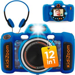 Vtech Kinder Kinderkamera "KidiZoom Duo FX blau", blau, B:16,3cm H:11cm, Fotokameras, inkluisve Kopfh&ouml;rer
