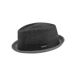 Chillouts Damen Filzhut "Neal Hat", grau, Gr. LXL, unifarben, Wolle, H&uuml;te, Herrenhut mit Stoffband
