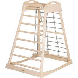 Roba Kinder Kletterger&uuml;st "Montessori Indoor Spielturm", B/H: 83cm x 127,5cmnatur, Holz, B:83cm H:127,5cm L:110,5cm, Kletterger&uuml;ste, Belastbar bis 70
