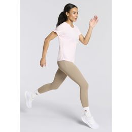Damen Trainingstights "OPT 7/8 L"chalky braun, Gr. XXL, adidas Performance, Obermaterial: 73% Polyester, 27% Elasthan, Hosen