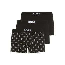 BOSS Herren Trunk "Trunk 3P BOSS ONE", Gr. Sopen miscellaneous 979, Jersey, Obermaterial: 95% Baumwolle, 5% Elasthan, bedruckt, unifarben,