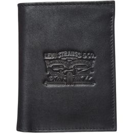 Levi's LEVI'S Damen Geldb&ouml;rse "VINTAGE TWO HORSE VERTICAL COIN WALLET", schwarz, Leder, gepflegt, unifarben, Kleinlederwaren, mit sch&ouml;ner Pr&auml;gung