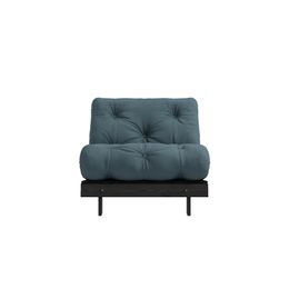 Daybett Karup Design, B:90cm H:85cm, blau, Bezug: 80% Baumwolle, 20% Polyester, Daybetten, "Daybett Roots Schlafsofa &ndash; G&auml;stebett & Sofa aus