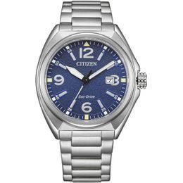 Citizen Damen Solaruhr, silber, Armbanduhren, Armbanduhr, Herrenuhr, Edelstahlarmband, analog, Datum, Eco-Drive