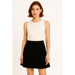 Only Damen Strickrock "ONLAMA LIFE SKATER SKIRT CC KNT", schwarz, Gr. XS, unifarben, Strick, Obermaterial: 85% Polyester, 15% Baumwolle, R&ouml;cke