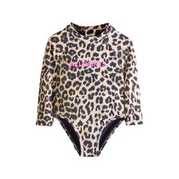 Smallsaints Badeanzug M&auml;dchen Gr&ouml;&szlig;e 86 cappuccino / fuchsia / schwarz