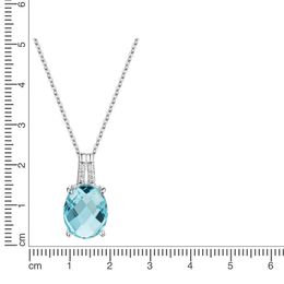 Firetti Damen Kette mit Anh&auml;nger "Schmuck Geschenk Silber 925 Halsschmuck Halskette Ankerkette", Silber 925 (Sterlingsilber), L: 45 B: