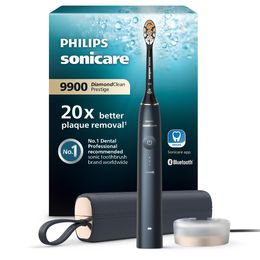 Elektrische Zahnb&uuml;rste "Diamond Clean Prestige HX9992"nachtblau, PHILIPS SONICARE, Kunststoff, B:7,4cm H:16,8cm T:24,2cm, Elektrozahnb&uuml;rsten, mit