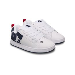 DC Shoes Damen Sneaker "Court Graffik", Gr. 9,5, wei&szlig;, 57.05% Leder, 28.2% Synthetikmaterial, 13.87% Polyester, 0.88% Textil, Schuhe