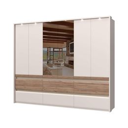 Kleiderschrank OTTO HOME, B:277cm H:226cm T:60cm, beige, Holzwerkstoff, MDF, Jugendzimmer, Schr&auml;nke, "Invictus, UV lackiert, FSC-zertifiziert,