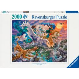 Ravensburger Kinder Puzzle "Auf dem Pegasus durch die L&uuml;fte", bunt, B:98cm H:75cm, Puzzles, Made in Germany