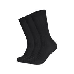 Camano Damen Socken "Socken 3er Pack", Gr. 43, grau, 63% Baumwolle, 33% Polyamid, 4% Elasthan, uni, Socken, 3er Pack Komfortbund, nicht einschn&uuml;rend,