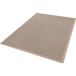 Teppich Dekowe, B:200cm H:8mm L:290cm, beige, Kunstfaser, Wohnzimmer, Teppiche, "Naturana Panama", Flachgewebe, meliert, Sisal-Optik, mit Bord&uuml;re,