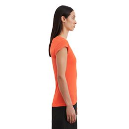 Marc O'Polo MARC O'POLO Damen T-Shirt "aus Organic Cotton", rot, Basic, Gr. XL, unifarben, Obermaterial: 100% Baumwolle, Shirts
