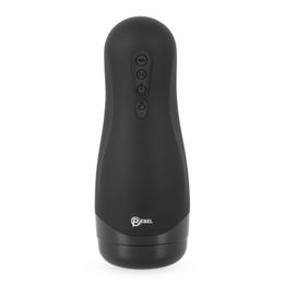 Rebel Masturbator "Masturbator mit Vibration Masturbator with 3 Functions", schwarz, Masturbatoren