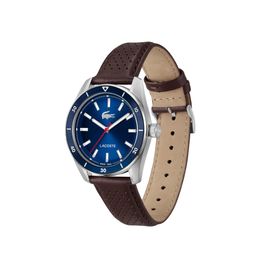 Lacoste Herren Quarzuhr "BOSTON", braun, Armbanduhren, Armbanduhr, Herrenuhr, Lederarmband, analog