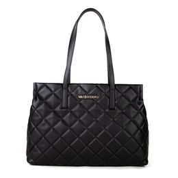 Valentino Handbags VALENTINO BAGS Damen Shopper "OCARINA", schwarz, Lacklederimitat, Taschen, Schultertasche Handtasche Damen Henkeltasche