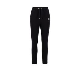 Damen Jogginghose "Basic Jogger SL W", schwarz, Gr. L, Alpha Industries, Obermaterial: 80% Baumwolle, 20% Polyester, Hosen