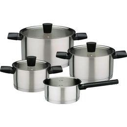 GSW Topf-Set "Novero", silber, T&ouml;pfe, praktischen Literskala, Induktion