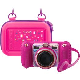 Vtech Kinder Kinderkamera "KidiZoom Duo Pro, pink", pink, B:16,5cm H:9cm T:5,8cm, Fotokameras, inklusive Tragetasche
