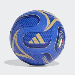 Fu&szlig;ball adidas Performance "FIGC MINI HOME" Gr. 1, hi, res blau, victory blau, hazy beige, B&auml;lle, Kinder, 1, 0,4 g, Fu&szlig;ball WM Italien, B:22,3cm H:17,3cm T:22cm