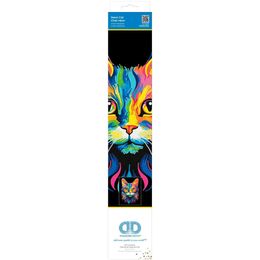 DIAMOND DOTZ Kinder Kreativset "Diamond Painting Neon Katze", bunt, Kreativsets