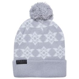 Urban Classics Damen Beanie "Urban Classics Unisex Pom Beanie"lightasphalt, 68% Polyacryl, 30% Polyester, 2% Elasthan, M&uuml;tzen