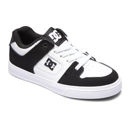 DC Shoes Kinder Sneaker "Pure Elastic", Gr. 12,5wei&szlig;, Leder-, Nubukleder- und/oder Wildlederobermaterial [abh&auml;ngig von Farbe] Elastische Schn&uuml;rsenkel