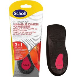 Scholl Damen Einlegesohlen "In-Balance 3/4 bei Schmerzen Knie bis Ferse", M, transparent, Einlegesohlen, Sohlen bei Schmerzen von Knie bis Ferse