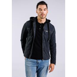 Freaky Nation Herren Lederjacke "Mailo-FN"blau, Gr. S, Oberstoff: 100% Leder; Futter: 100% Baumwolle, Jacken