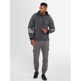 Arctic Seven Herren Softshelljacke "ASColori", grau, Gr. M, Obermaterial: 96% Polyester, 4% Elasthan. Innenseite: 100% Polyester, Jacken,