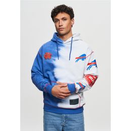 Recovered Herren Kapuzensweatshirt "NFL Bills Ink Dye Effect On", blau, Gr. S, bedruckt, 100% Baumwolle, Sweatshirts, im lockeren Schnitt
