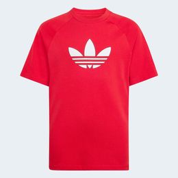 adidas originals T-Shirt Jungen Gr&ouml;&szlig;e 140 rot / wei&szlig;