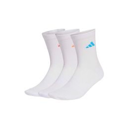 adidas Performance Sportsocken 'ESS' Damen Gr&ouml;&szlig;e 45/47 blau / orange / pink / wei&szlig;