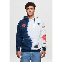 Recovered Herren Kapuzensweatshirt "NFL Patriots Ink Dye Effect On", blau, Gr. XXXL, bedruckt, 100% Baumwolle, Sweatshirts, f&uuml;r alle New England