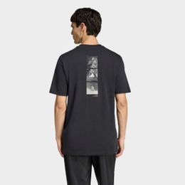 Herren T-Shirt "M OUT BIKE T", schwarz, Gr. S, adidas Sportswear, Obermaterial: 100% Baumwolle, Shirts, mit Rundhalsausschnitt, Kurzarmdesign, ohne