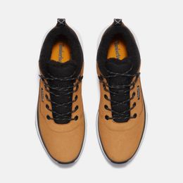 Timberland Herren Schn&uuml;rboots "FIELD TREKKERLOW WARM LINED SNEAKER", Gr. 43wheat nubuck, Leder, Schuhe, Wintersneaker, Sneaker, Winterschuhe,