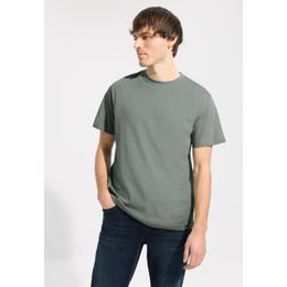 Street One MEN Herren T-Shirtdusty mint, Gr. XL, unifarben, Web, 100% Baumwolle, Shirts, aus reiner Baumwolle