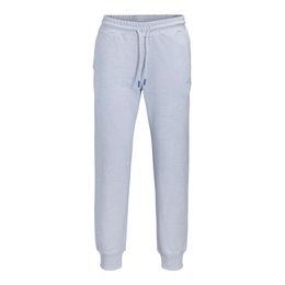 Jack & Jones Kinder Sweathose "JPSTGORDON COLLEGE SWEAT PANTS JNR"wei&szlig; melange, Gr. 152, JACK & JONES JUNIOR, unifarben, angeraute Sweatware, Obermaterial: 80%