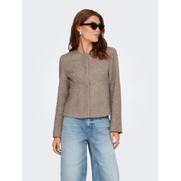 Only Damen Kurzjacke "ONLSEDONA LIFE LIGHT FIT JACKET CC OTW"walnut, Gr. XS, unifarben, Web, Obermaterial: 85% Polyester, 15% Baumwolle, Jacken