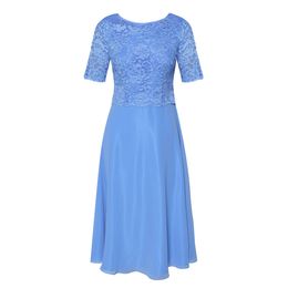 Vera Mont Damen Cocktailkleid "Damen mit Spitze", blau, Gr. 44, Obermaterial: 100% Polyester. Futter: 100% Polyester, Kleider, Spitze