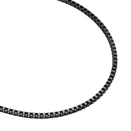 True Rebels Herren Armband "TR348", 19, Edelstahl, schwarz, Edelstahl, Armb&auml;nder