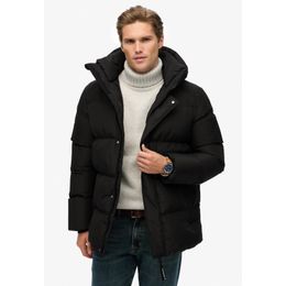 Superdry Herren Steppjacke "HOODED 5 BAFFLE SPORTS PUFFER"schwarz, Gr. L, unifarben, Web, Obermaterial: 100% Polyester, Jacken, Kunstfaser, relaxed
