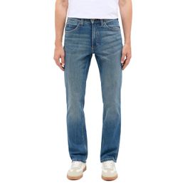 Mustang Herren Straight-Jeans "Herren Style Tramper Straight", blau, Gr. 36, unifarben, Denim/Jeans, 99% Baumwolle, 1% Elasthan, Jeans