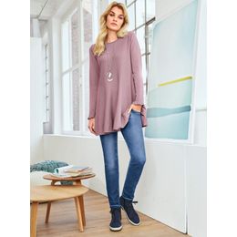 Heine Damen Strickpullover "Pullover", lila, Gr. 34, unifarben, 70% Viskose, 30% Polyamid, Pullover