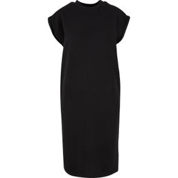 Urban Classics Damen Shirtkleid "Urban Classics Ladies Light Terry Dress"schwarz, Gr. M, unifarben, 100% Baumwolle, Kleider