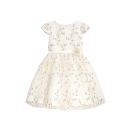 DANAMADE M&auml;dchen Partykleid "DANAMADE Dresses M&auml;dchenkleid", beige, Gr. 98, Obermaterial: 90% Polyester, 10% metallisierte Fasern. Futter: 100%