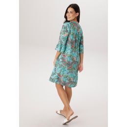 Damen Blusenkleid, bunt, Gr. 44, Aniston SELECTED, Paisley, bedruckt, gebl&uuml;mt, gemustert, mehrfarbig, Web, Obermaterial: 100% Viskose, Kleider, mit