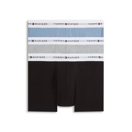 Herren Trunk, Tommy Hilfiger Underwear, Gr. Mbrisk blau, schwarz, ice heather, Webqualit&auml;t, Obermaterial: 95% Baumwolle, 5% Elasthan, unifarben,